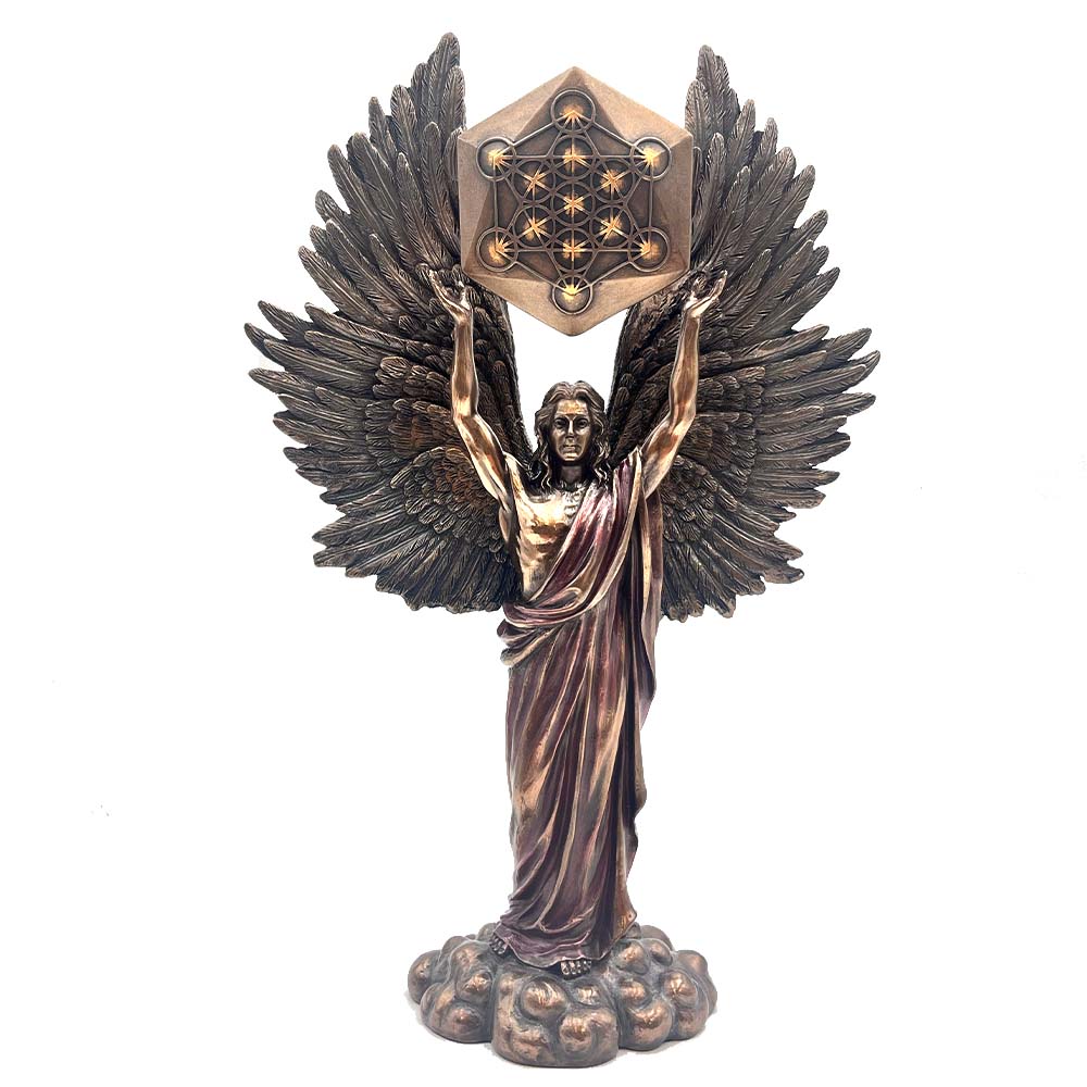 Archange Métatron - Statue 34 cm en résine plombée imitation bronze ...